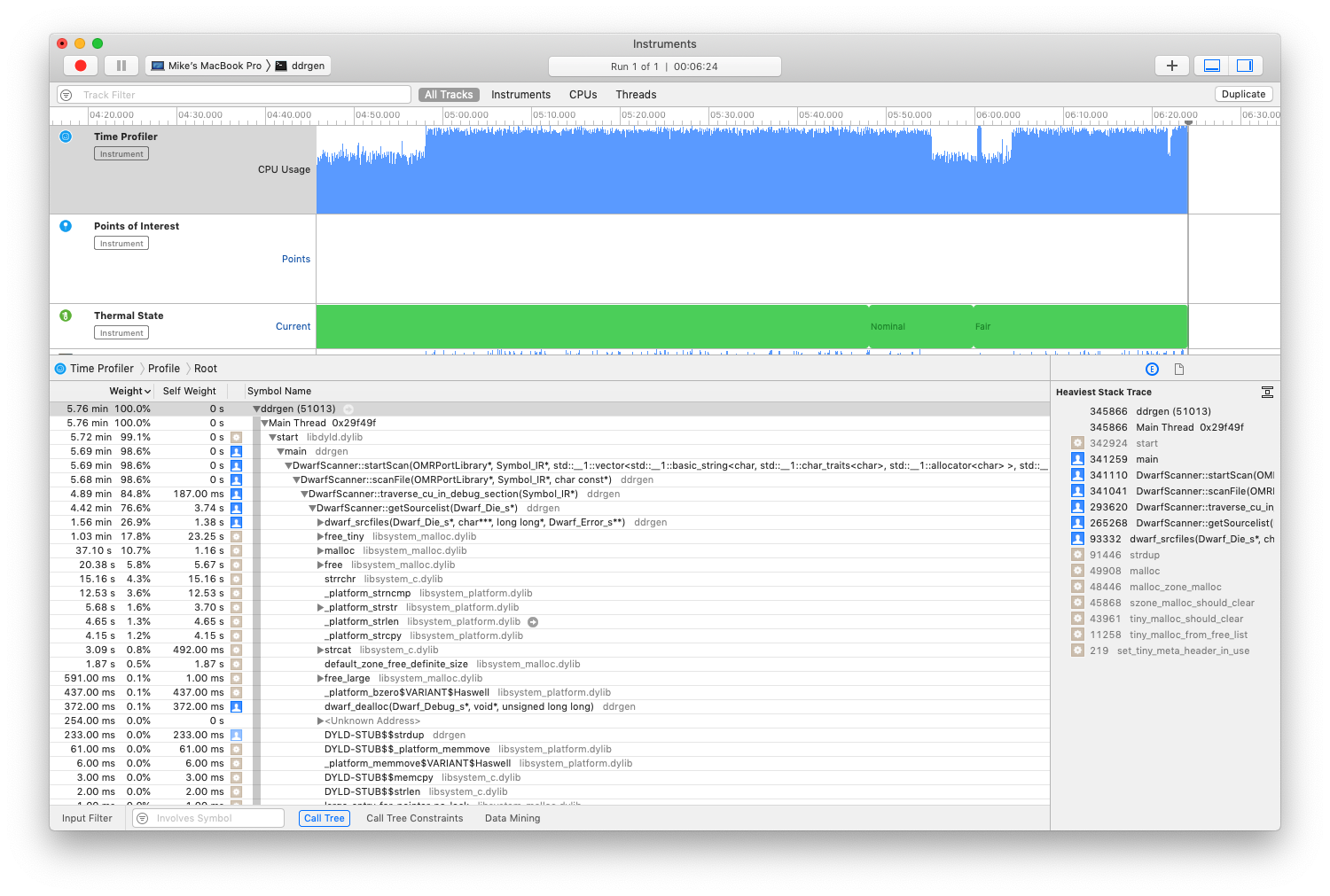 ddrgen poor performance on OSX · Issue #4498 · eclipse-omr/omr · GitHub