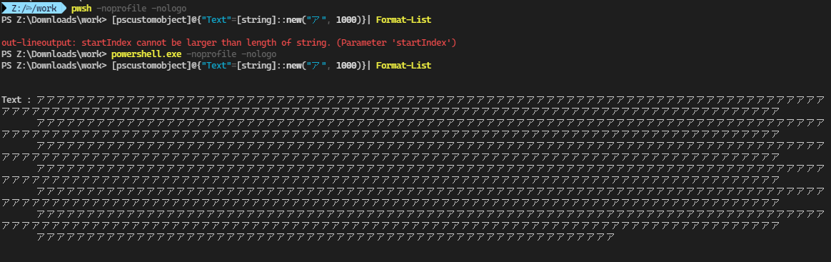 If object has too long string, Format-List throws error · Issue #15911 ...