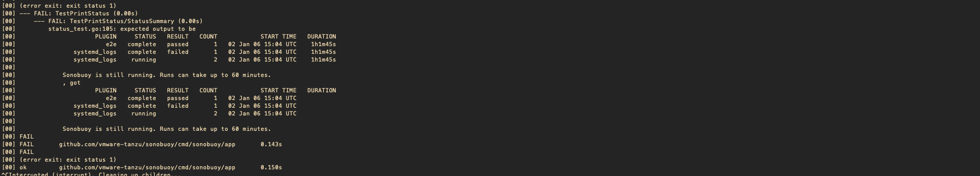 `Status` start time · Issue #587 · vmware-tanzu/sonobuoy · GitHub