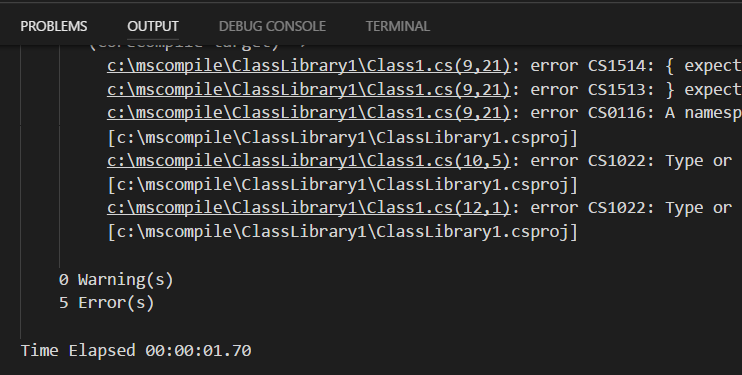 $msCompile problem matcher doesn't work with parallel builds · Issue #26123 · microsoft/vscode ...