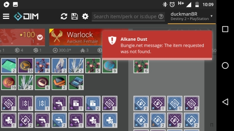 Transfer - Mobile landscape drag & hold error - Split Items · Issue #2394 · DestinyItemManager ...