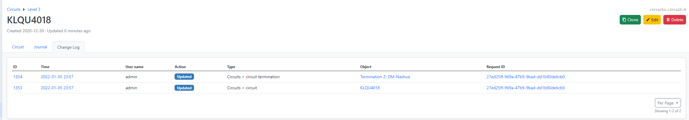 Disconnect Of Circuits Not Being Logged · Issue 8251 · Netbox Communitynetbox · Github