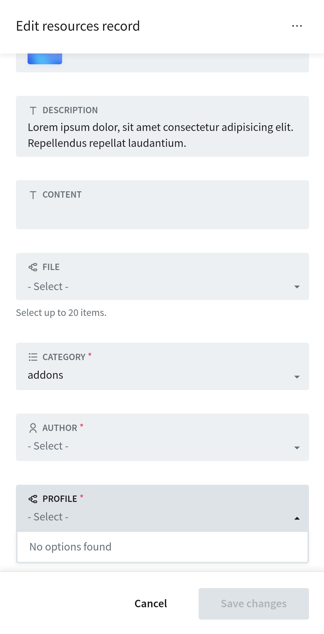 Bug report: user profile not appearing in profile relationship dropdown ...