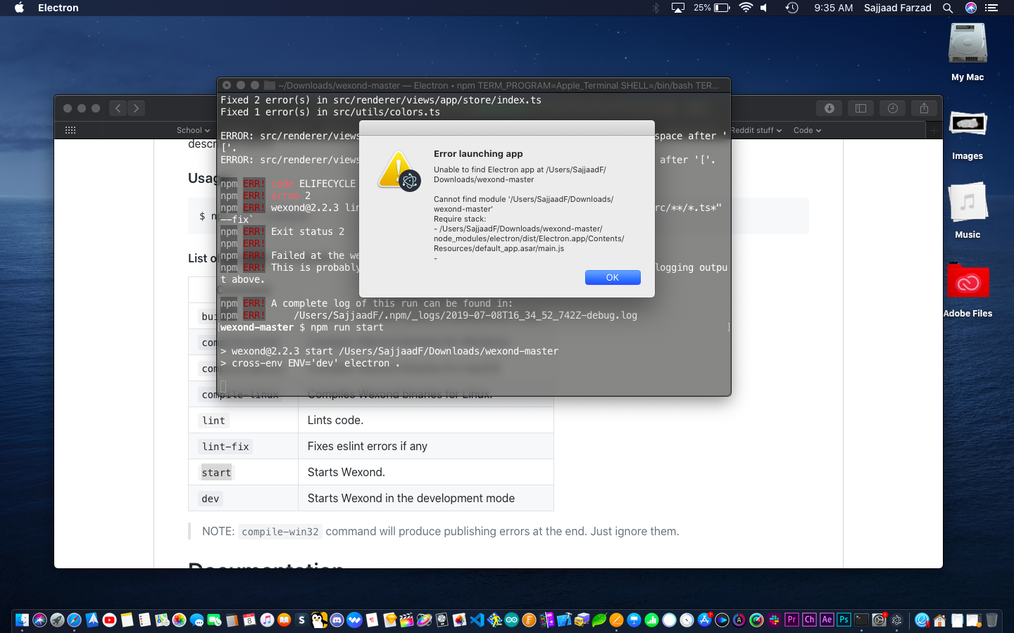 Issues with NPM and other packages · Issue #228 · wexond/browser-base · GitHub