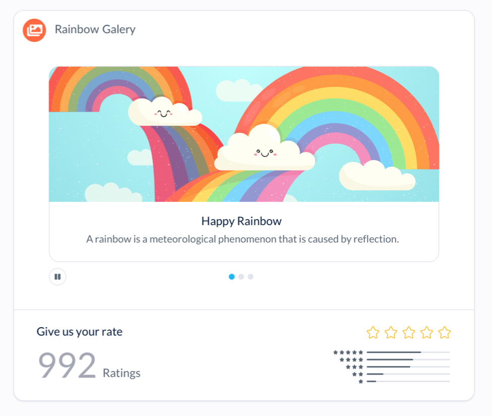 style: the Carousel component should not have a shadow when is inside Card component · Issue ...