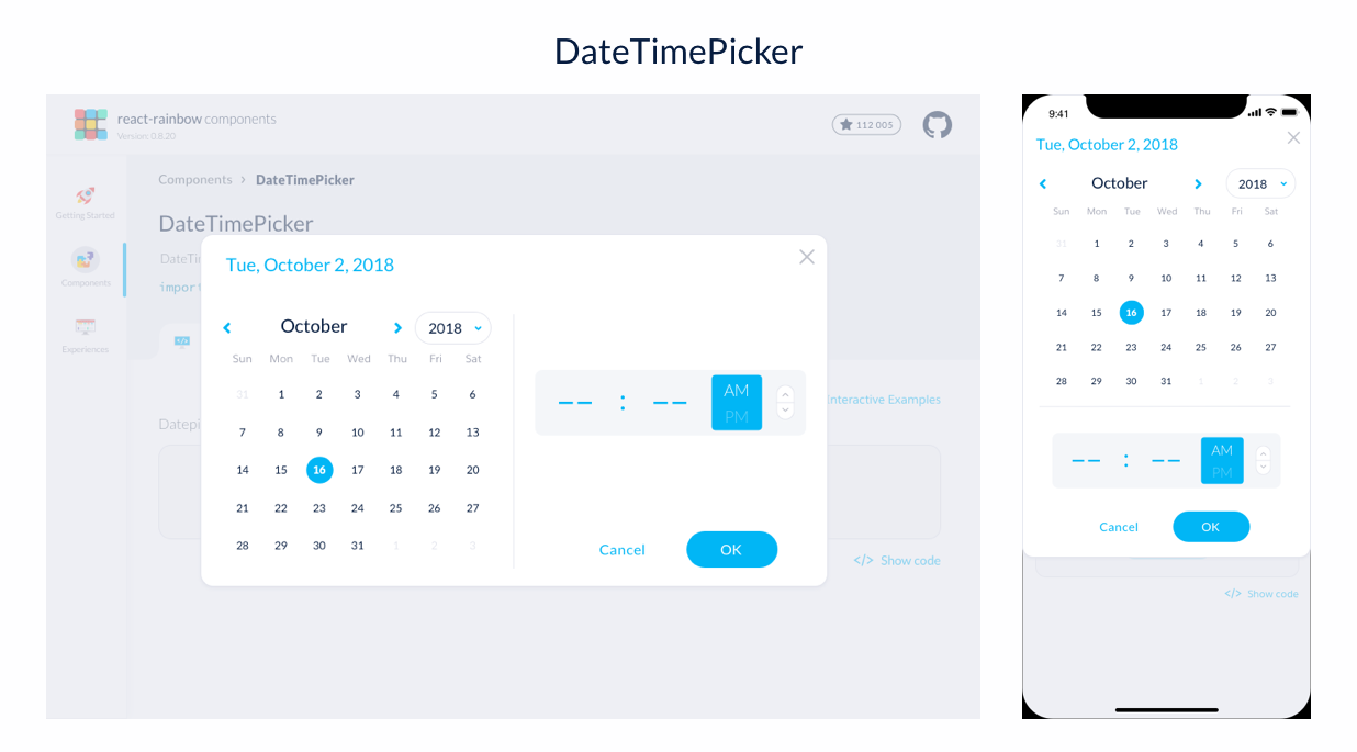 feat: implement datetime component. · Issue #970 · nexxtway/react-rainbow · GitHub