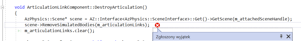 Spawning prefab with PhysX5.1 articulation causes crash on leaving Game Mode. · Issue #16990 ...