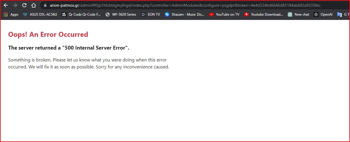 Gdpr Module Create Error During Update Process From Ver 802 · Issue 32166 · Prestashop
