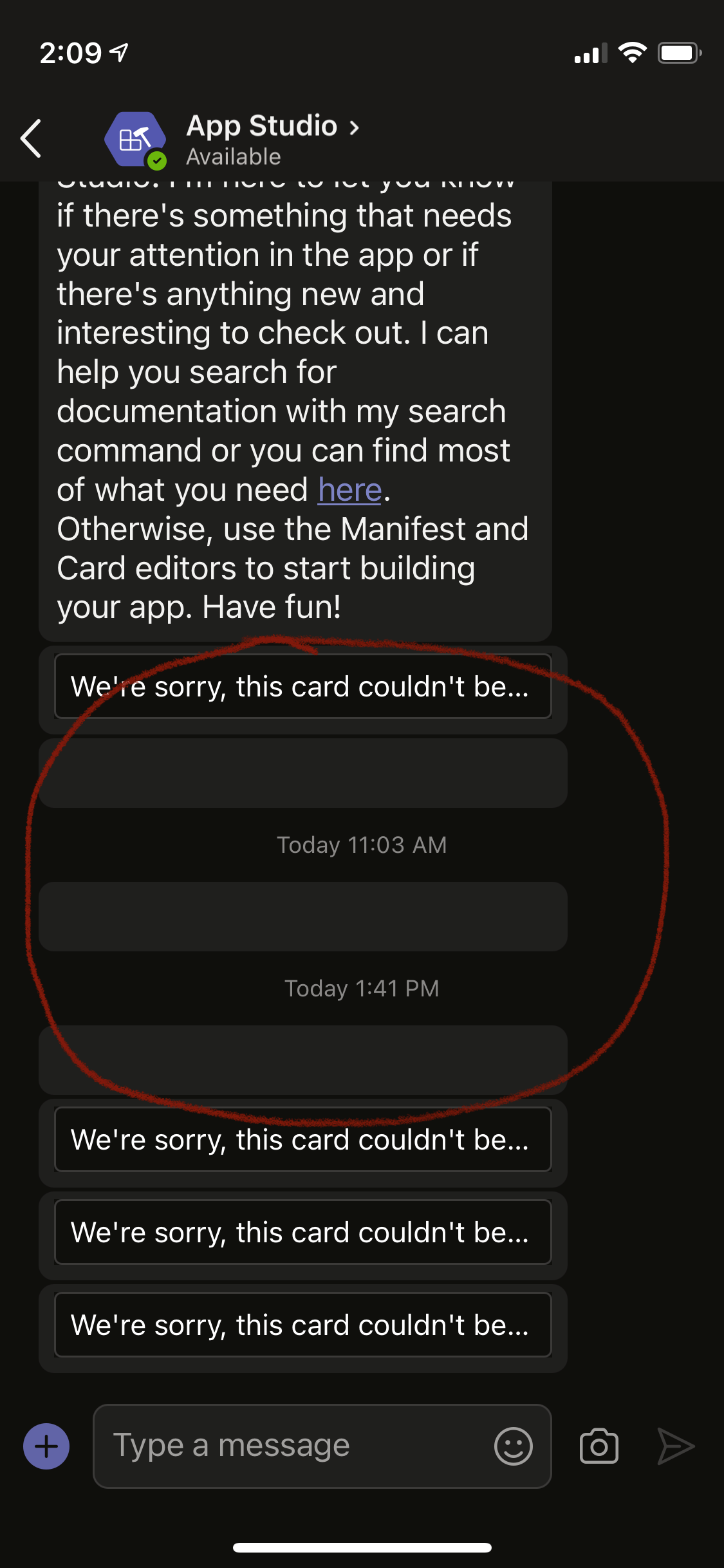 [Rendering] Card fails to render in Teams on iOS · Issue #5755 · microsoft/AdaptiveCards · GitHub