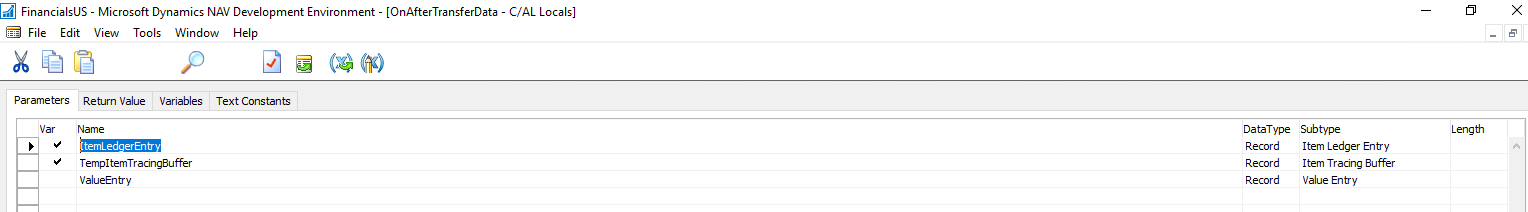 COD6520 Item Tracing Mgt. New Event OnAfterTransferData · Issue #1009 · microsoft ...