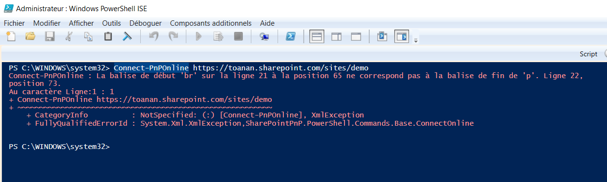 Connect-PnPOnline throws unexpected token error · Issue #878 · pnp/PnP ...