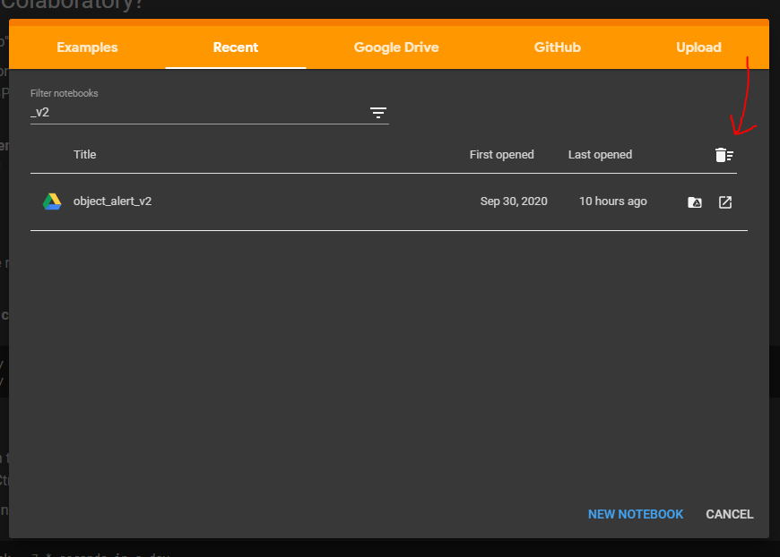 i cant delete notebook in colab · Issue #538 · googlecolab/colabtools · GitHub