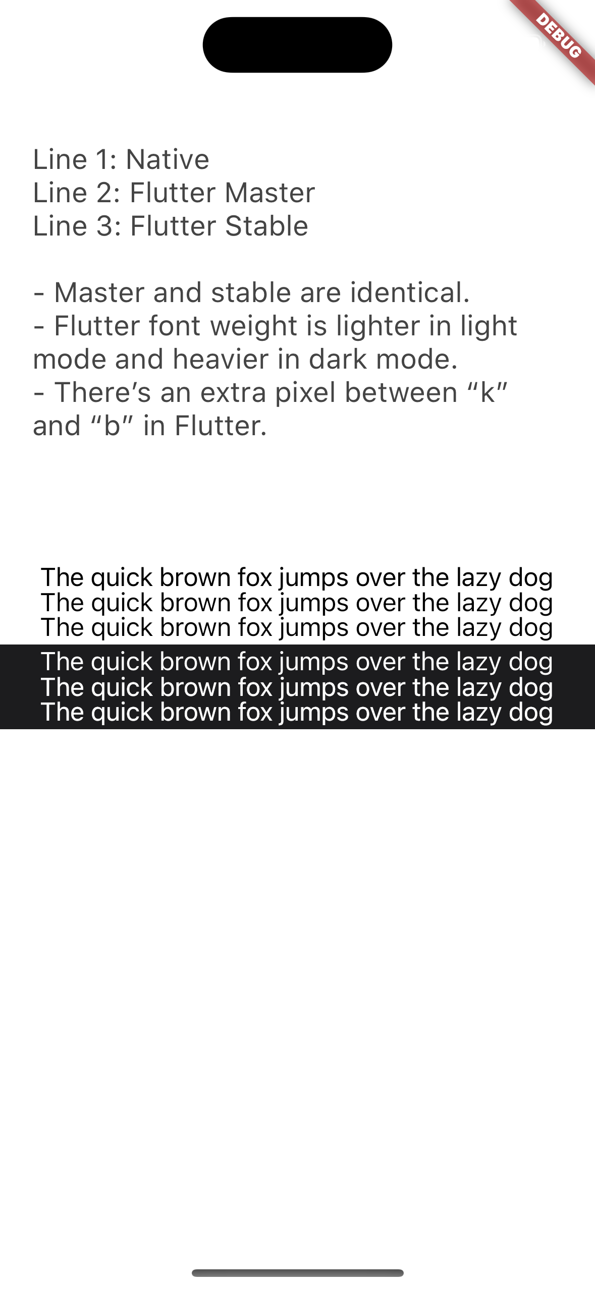 Font weight is too light in light mode and too heavy in dark mode · Issue #120857 · flutter ...