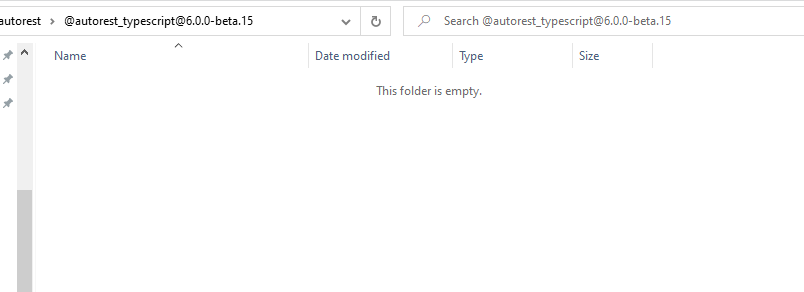 TypeScript generator fails; npm package does not install any files @autorest/typescript 6.0.0 ...