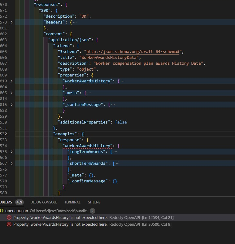 Property Is Not Expected Here After Bundle Command With Dereference