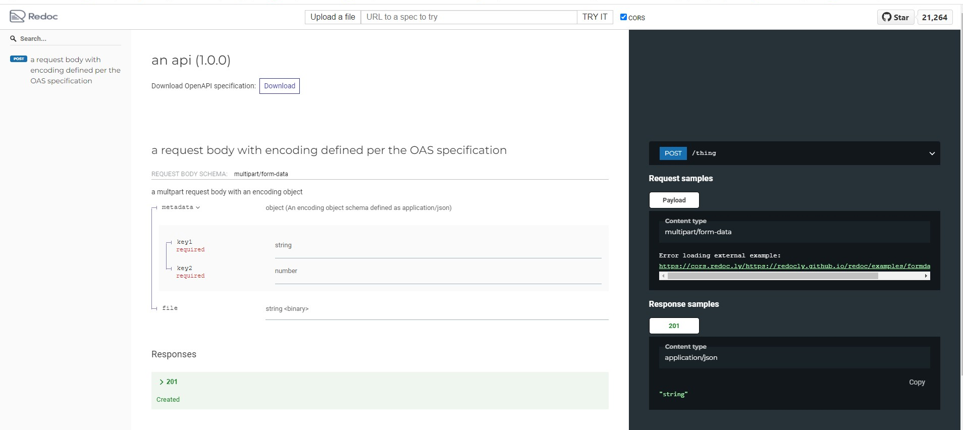 Support headers and contentType property from Encoding object · Issue #2444 · Redocly/redoc · GitHub