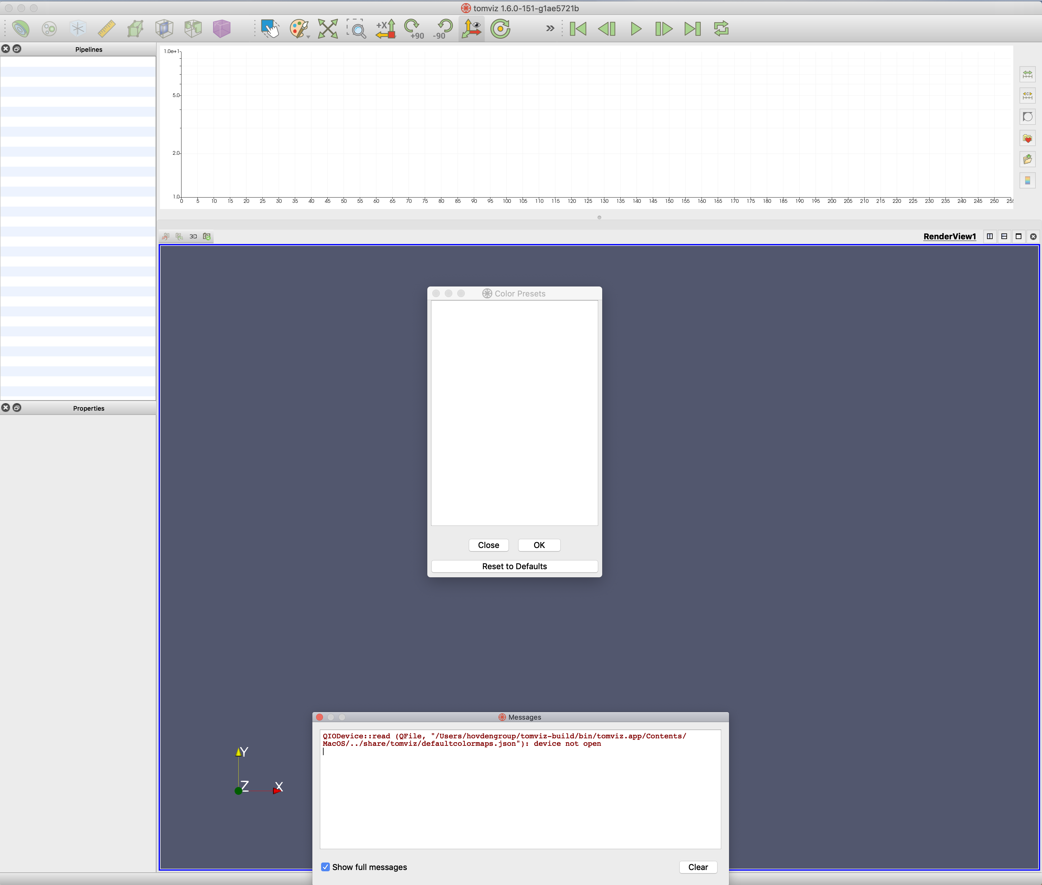 Resetting Color Preset Removes All The Defaults · Issue 1902 · Openchemistry Tomviz · Github
