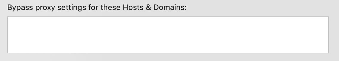 [Feature] Bypass Proxy Settings for these domains · Issue #283 · ProxymanApp/Proxyman · GitHub