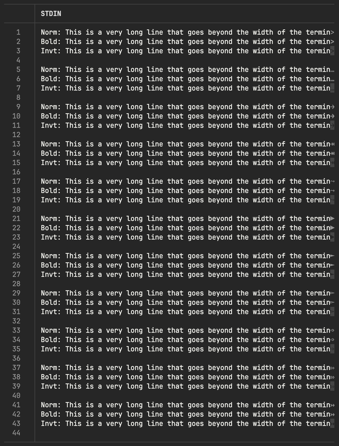 wrap=never doesn't respect --terminal-width · Issue #2527 · sharkdp/bat · GitHub
