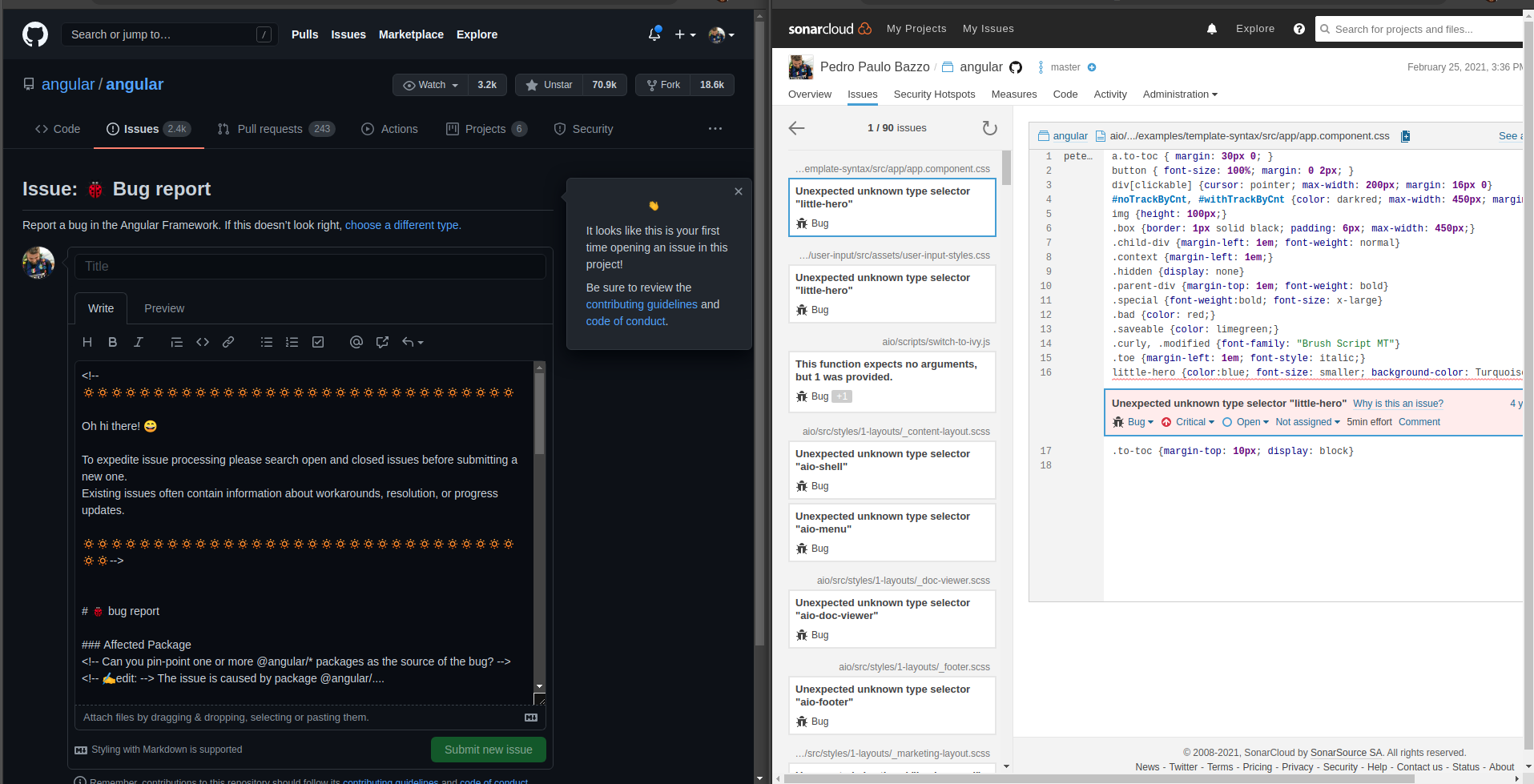 Critical - Selectors should be known · Issue #41006 · angular/angular ...