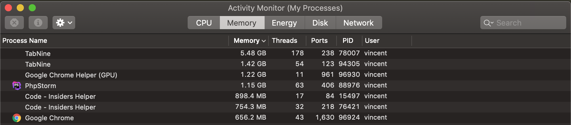 Expected resource usage · Issue #143 · codota/TabNine · GitHub