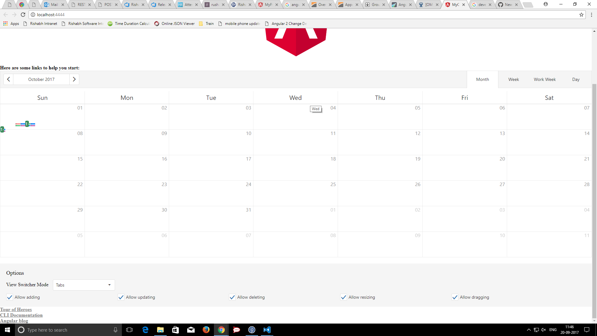 Issue Regarding DxSchedulerModule. · Issue #559 · DevExpress/devextreme-angular · GitHub