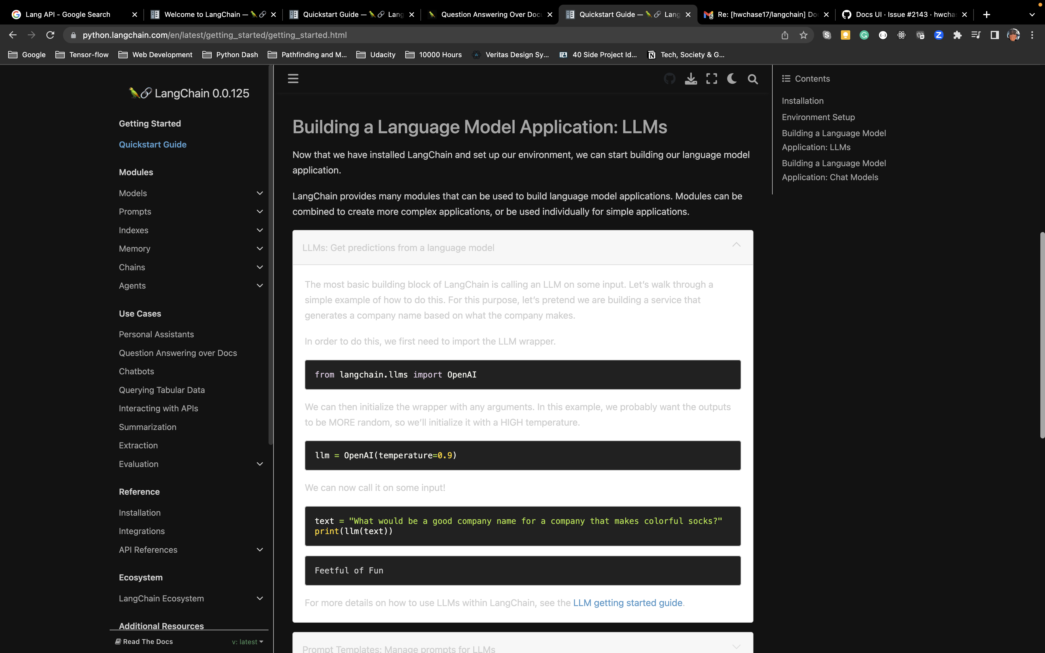Docs UI · Issue #2143 · langchain-ai/langchain · GitHub