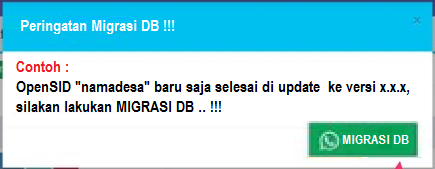 Tambahkan Notifikasi "Peringatan Untuk Migrasi DB" Setelah Selesai ...