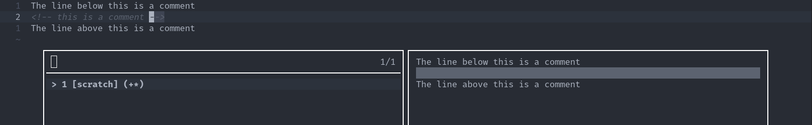 Line unreadble in file preview when cursor is on comment using onedark theme · Issue #5750 ...