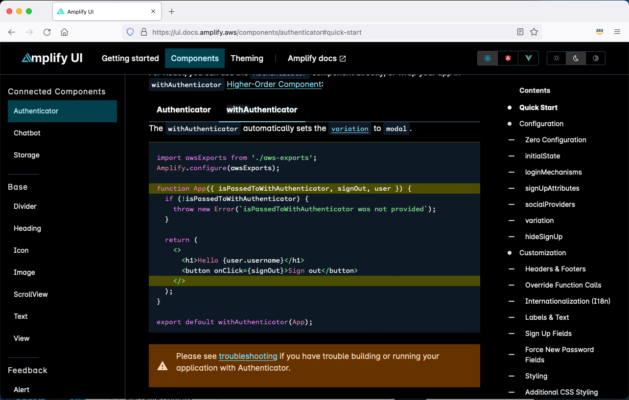 Docs - code sample font rendering issues in Firefox · Issue #924 · aws-amplify/amplify-ui · GitHub