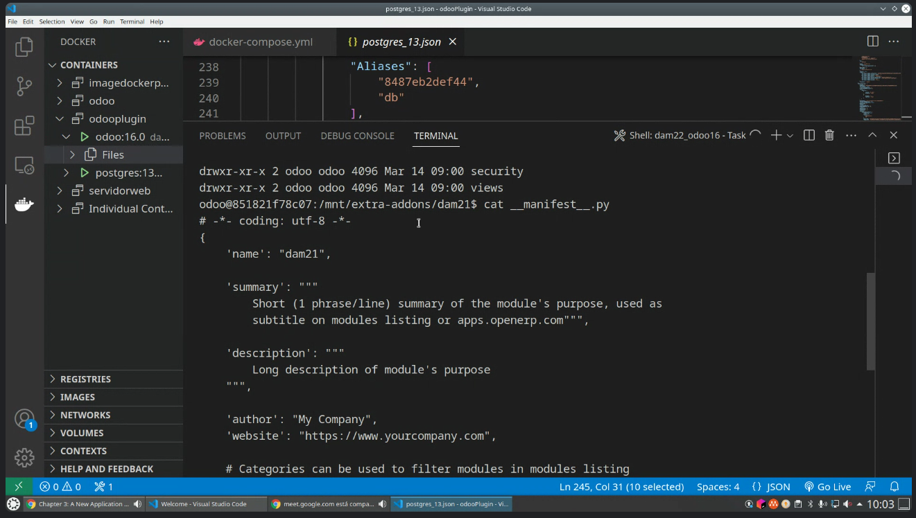 GitHub - arh91/OdooDevelopmentEnvironment: En Docker, levanto un contenedor para Odoo y otro ...