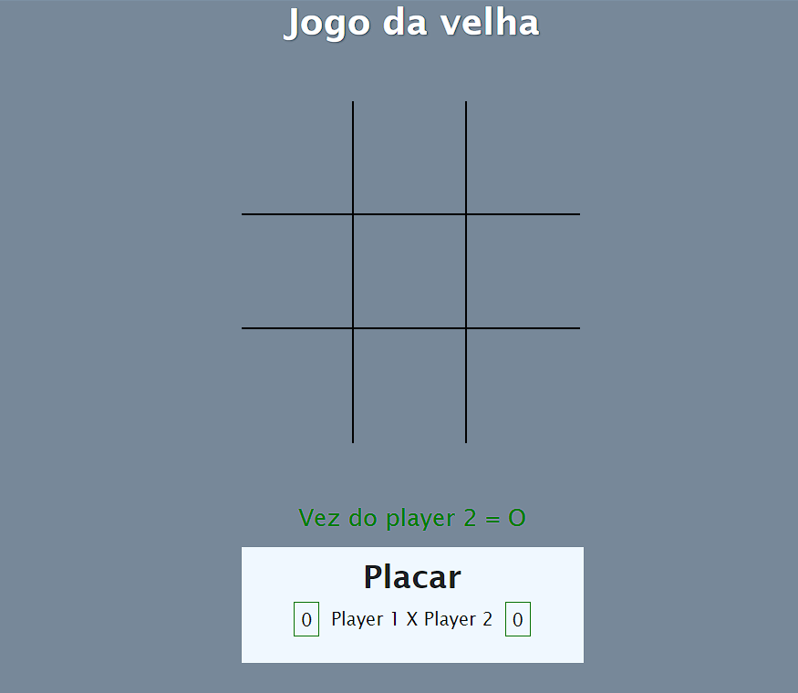 GitHub - victorgemelgo/jogo-da-velha: Jogo da velha desenvolvido em javasctipt
