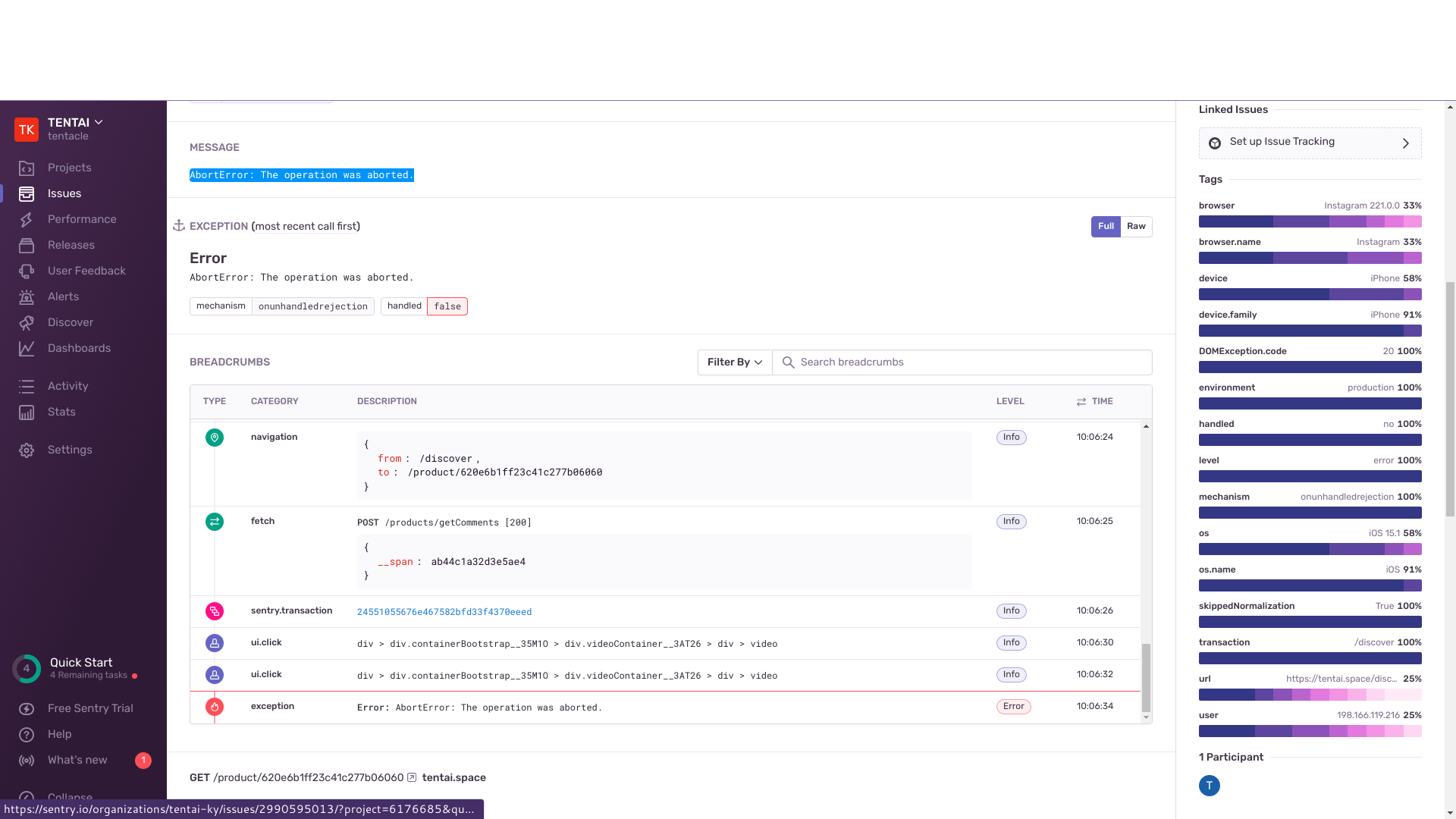 NotSupportedError: The operation is not supported. · Issue #1403 · cookpete/react-player · GitHub