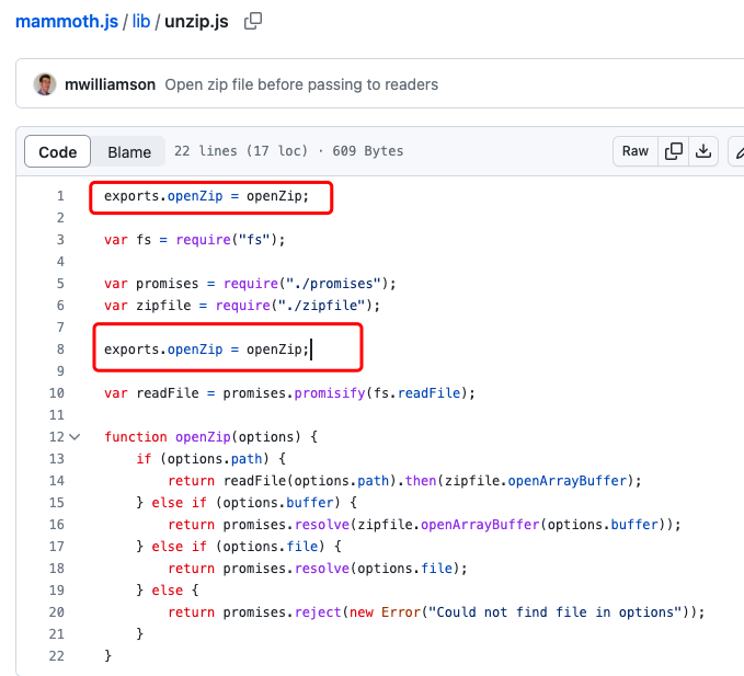 Found duplicate exports.openZip here, may cause packaging failure. · Issue #369 · mwilliamson ...