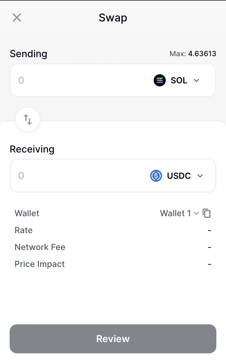 Update top background of swap screen in dark mode · Issue #2564 · coral-xyz/backpack · GitHub