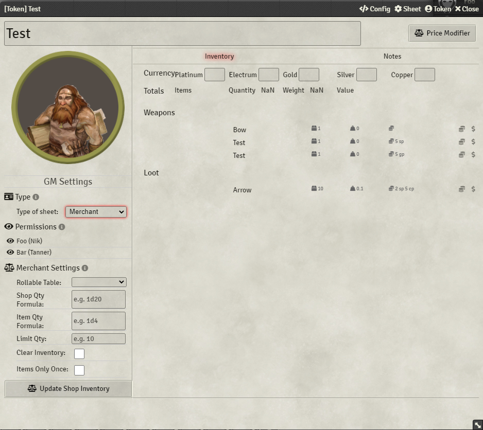 LootSheet Support · Issue #244 · foundryvtt-dcc/dcc · GitHub