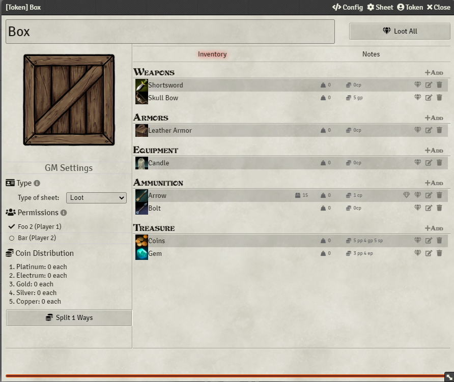LootSheet Support · Issue #244 · foundryvtt-dcc/dcc · GitHub