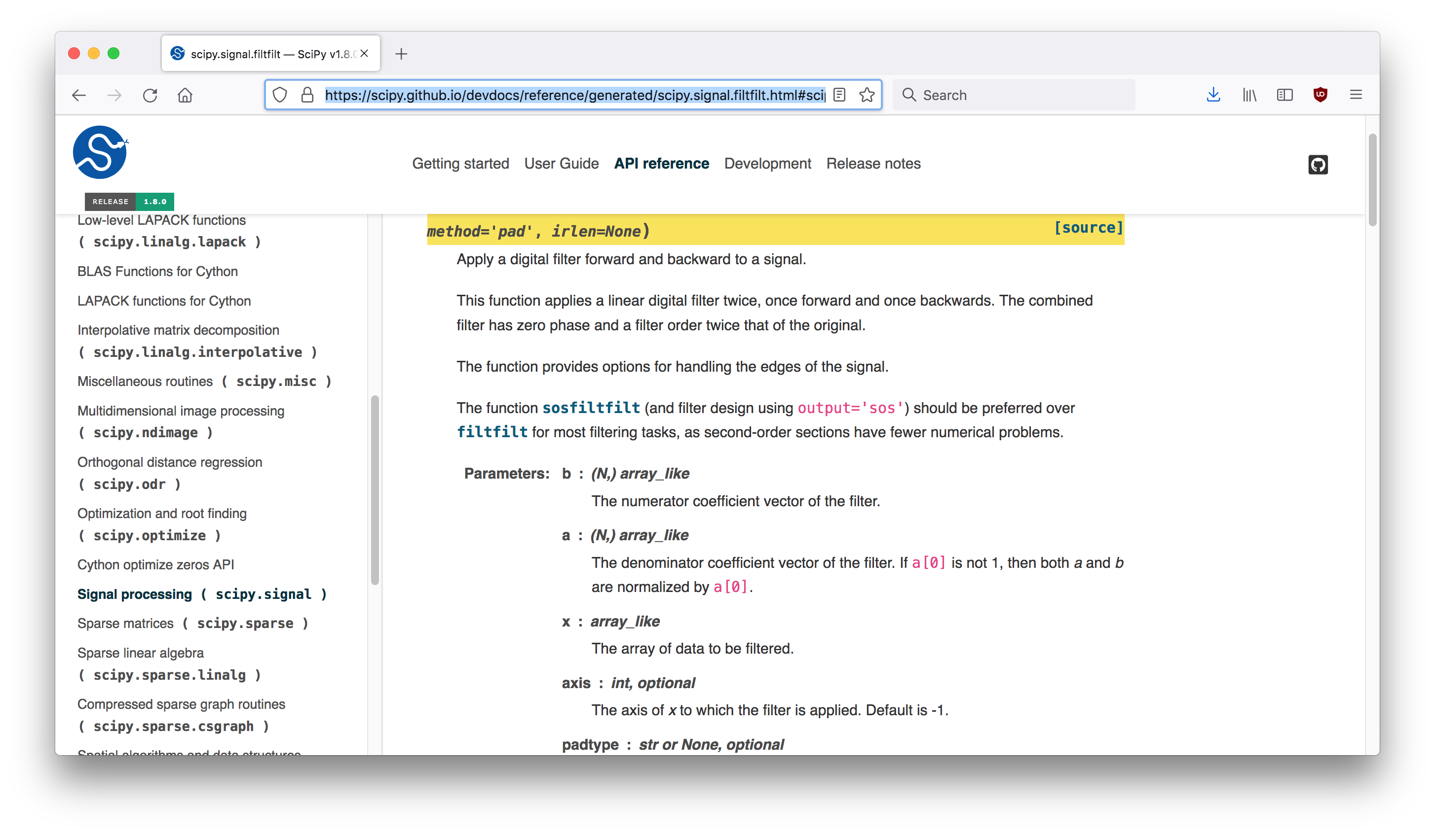 DOC: Most API reference internal links skip top of page · Issue #21402 · scipy/scipy · GitHub