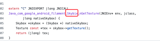 No implementation found for long com.google.android.filament.Skybox.nGetTexture(long) · Issue ...