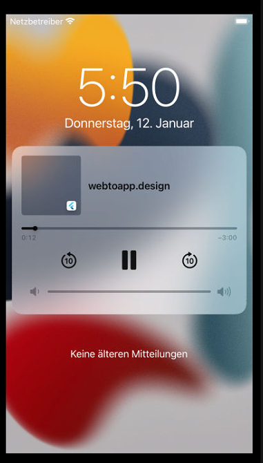 [webview Flutter] Ios Media Control Notification Not Showing Up Reliably Mpnowplayinginfocenter