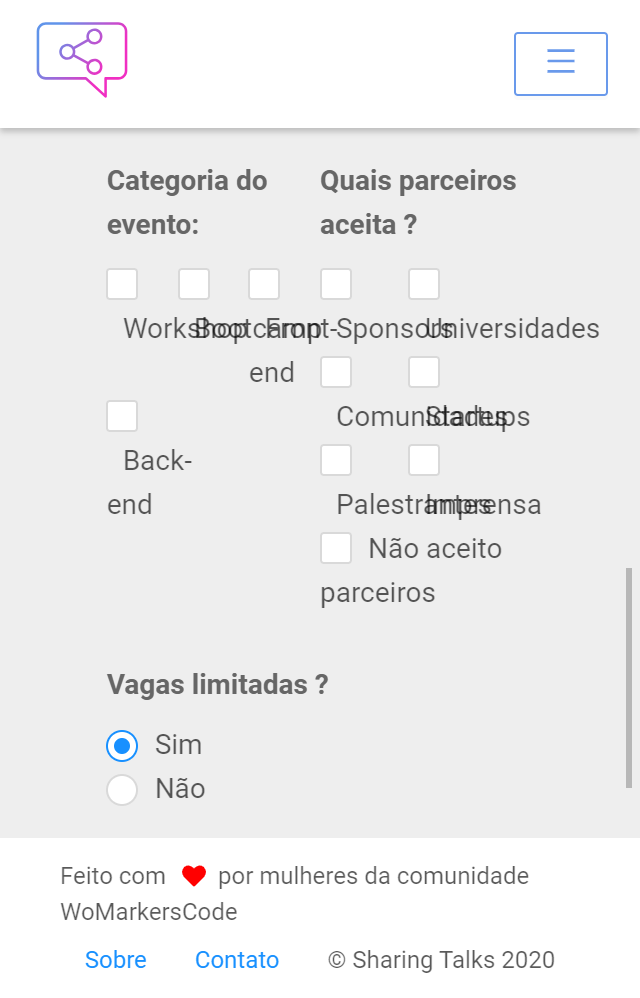 Correção: Meus Eventos responsivos · Issue #223 · React-Bootcamp ...