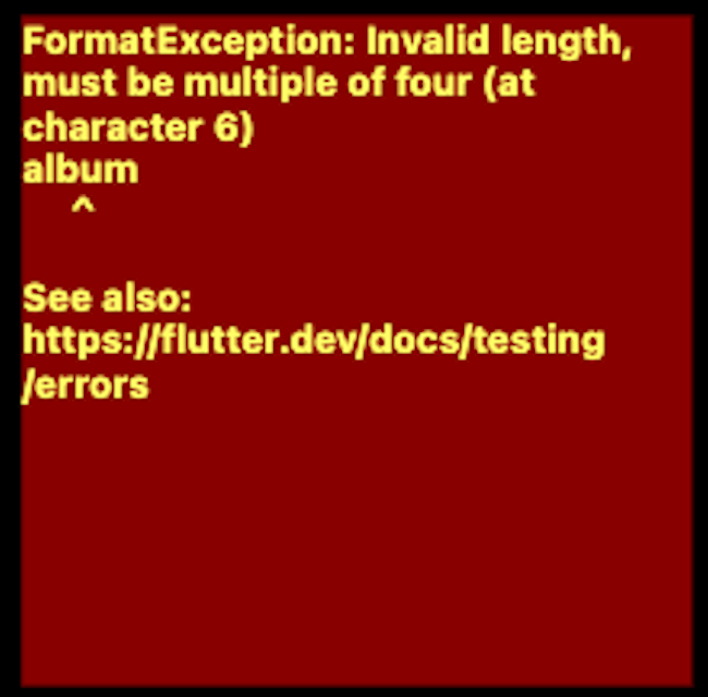 Exception Caused by base64Decode() does not trigger the Image.memory errorBuilder · Issue #98765 ...
