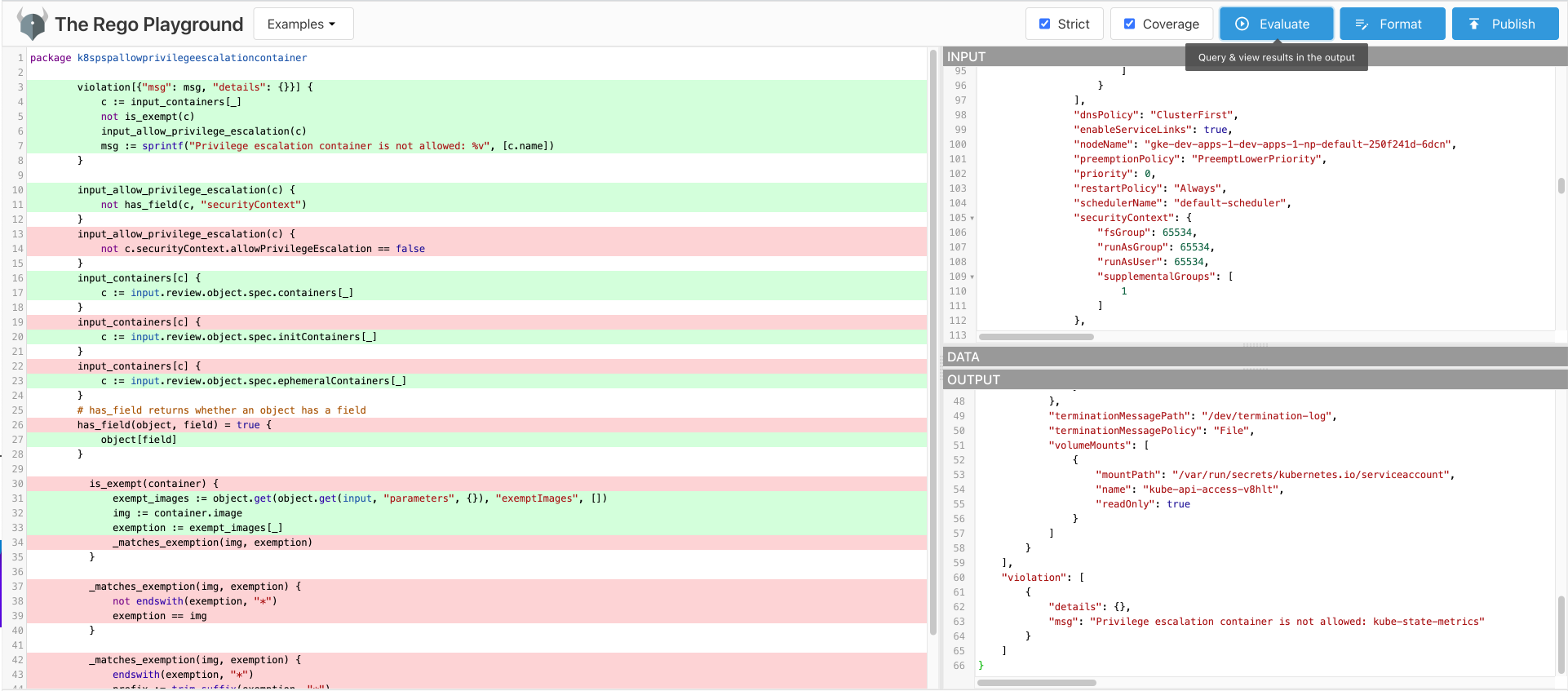K8spspallowprivilegeescalationcontainer Does Not Handle Case Where Securitycontext Set At Pod