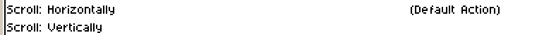 mouse wheel shortcut, default for horizontal AND vertical at the same ...