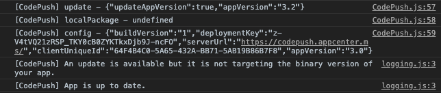 An update is available but it is not targeting the binary version of your app. · Issue #1485 ...