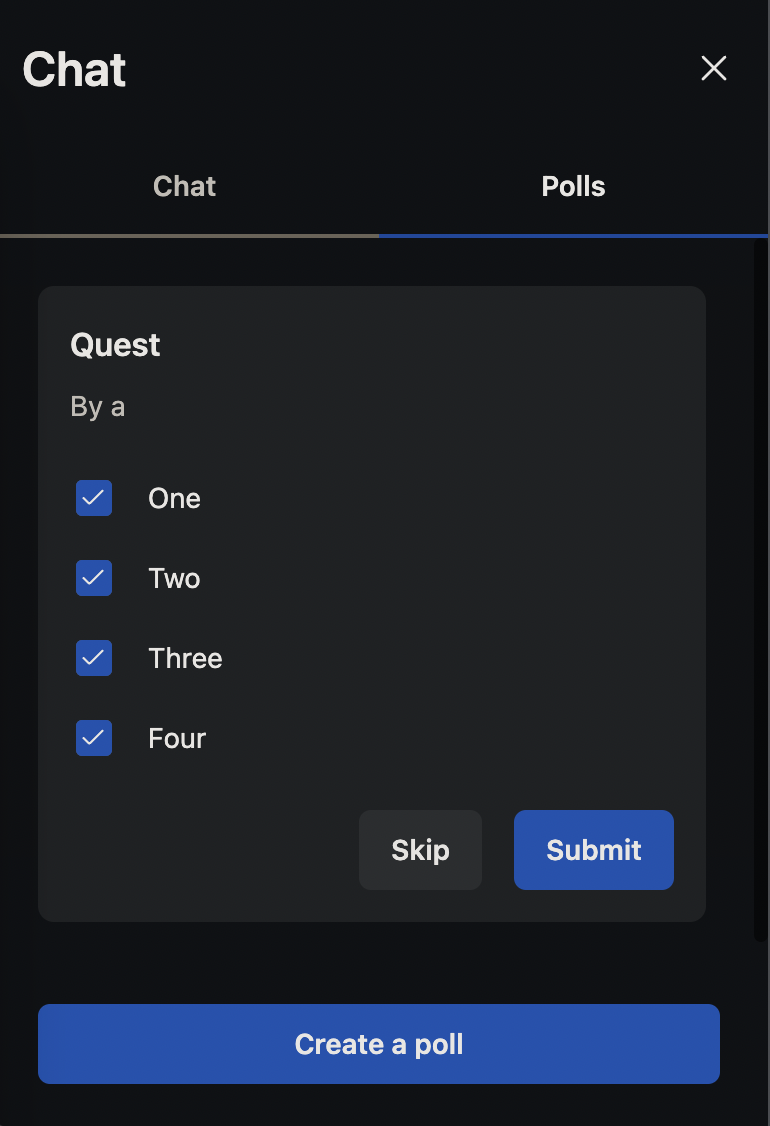 Poll Checkboxes `tick Mark` Is Not Align At Small Width Of Screen · Issue 12887 · Jitsijitsi