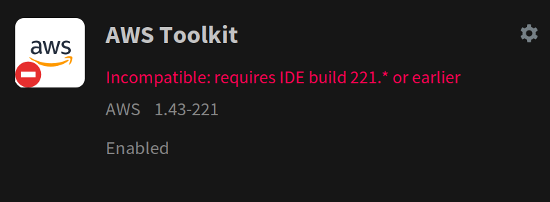 Plugin incompatible with 2022.2 · Issue #3172 · aws/aws-toolkit-jetbrains · GitHub