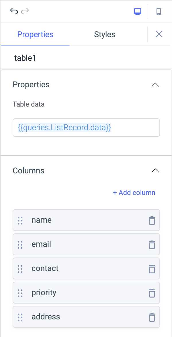 Implement draggable event handlers in widget's event property · Issue ...