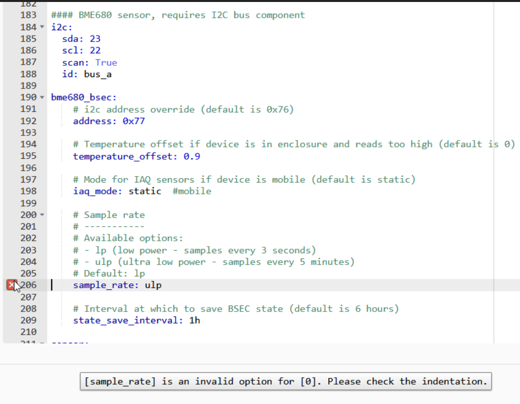 Sample_rate for BME680 integration doesn't work · Issue #2073 · esphome/issues · GitHub