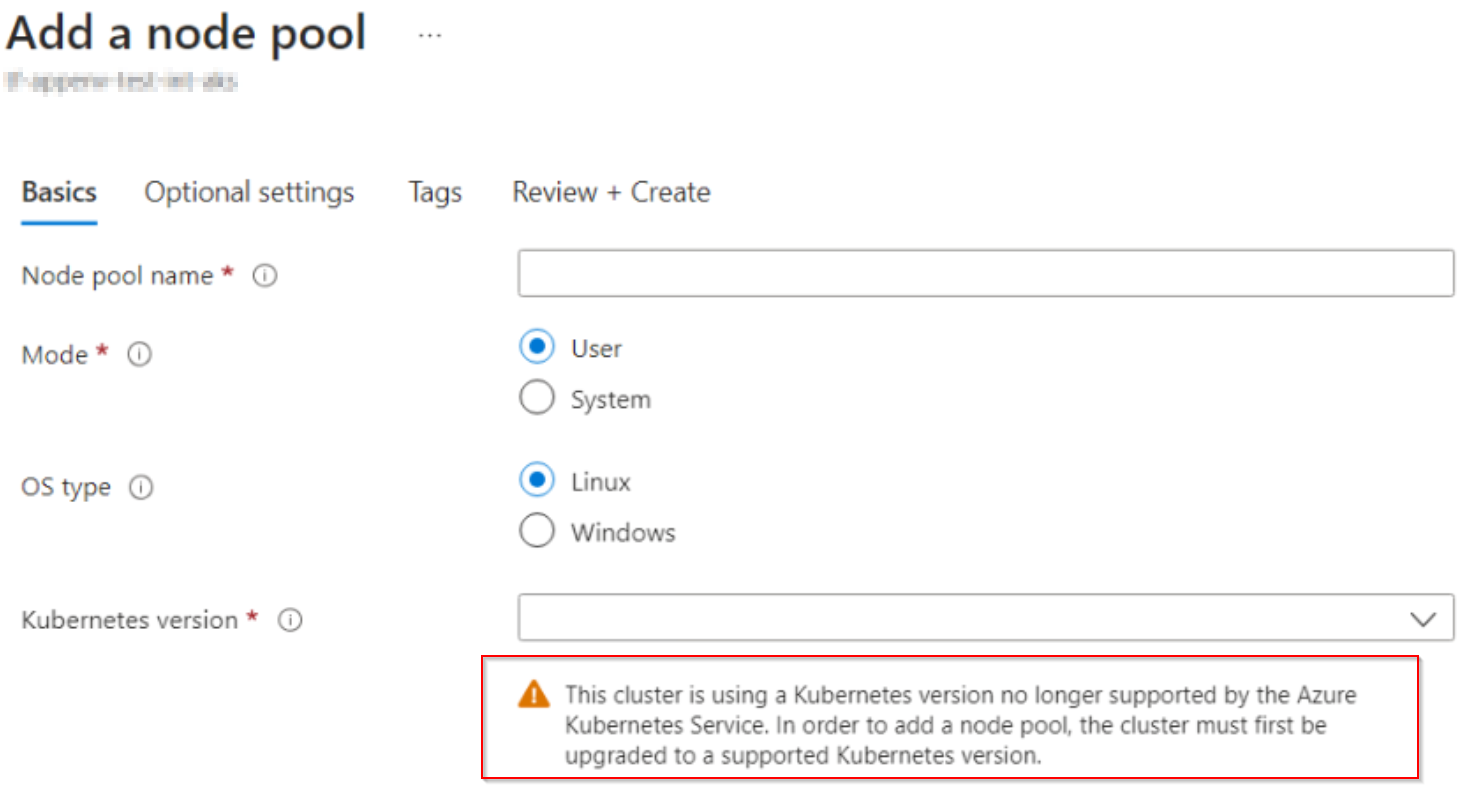 Validate that AKS uses the up-to-date version when adding a new node pool · Issue #23223 ...